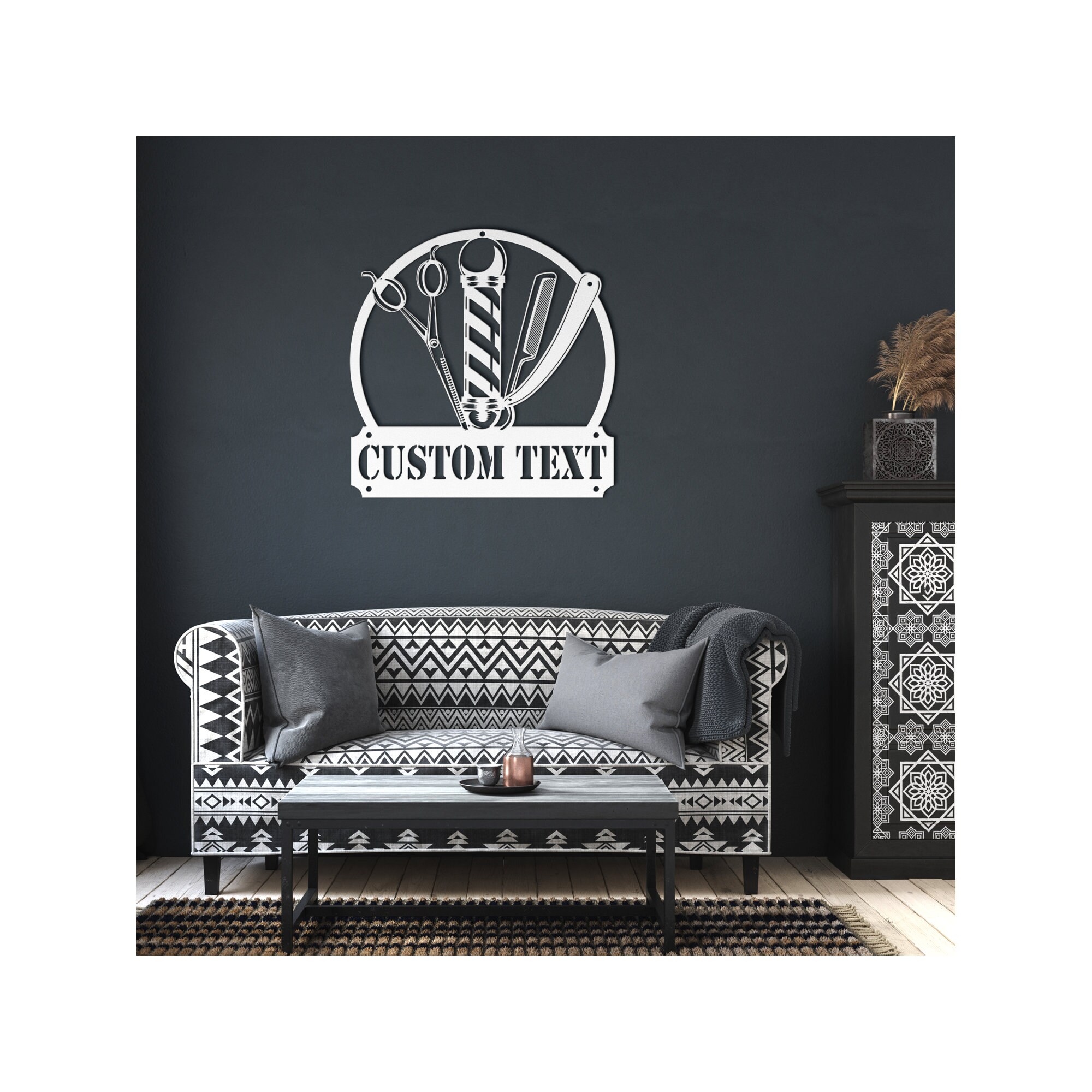Custom Barber Metal Sign: Personalized Hair Stylist Gift - Etsy