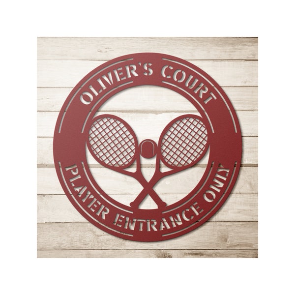 Tennis Metal Art - Etsy