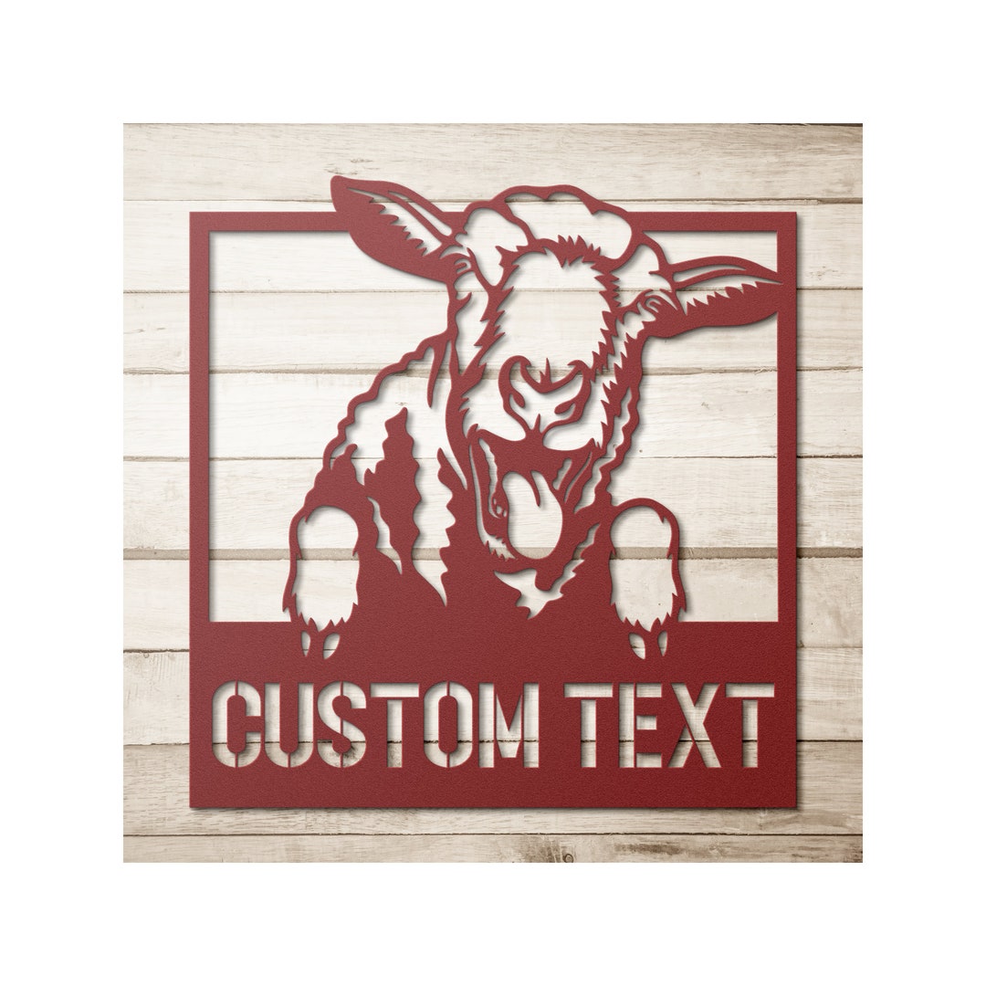 Custom Sheep Metal Address Sign - Custom Home Sign - Sheep Lover Gift ...