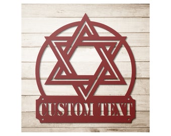 Star of David Metal Wall Art - Etsy