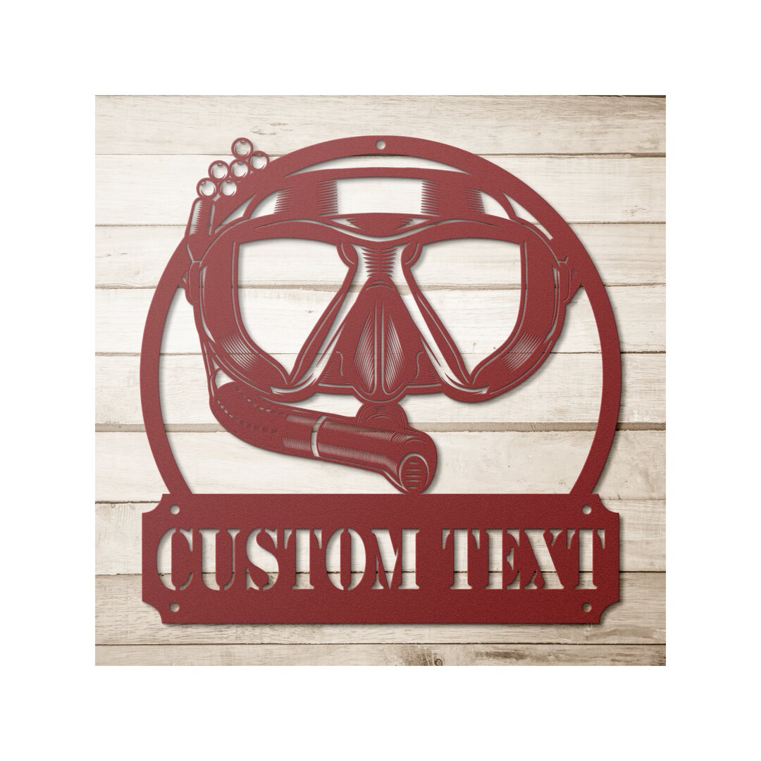 Custom Metal Scuba Diving Signs - Personalized Scuba Diver Gift for Her ...