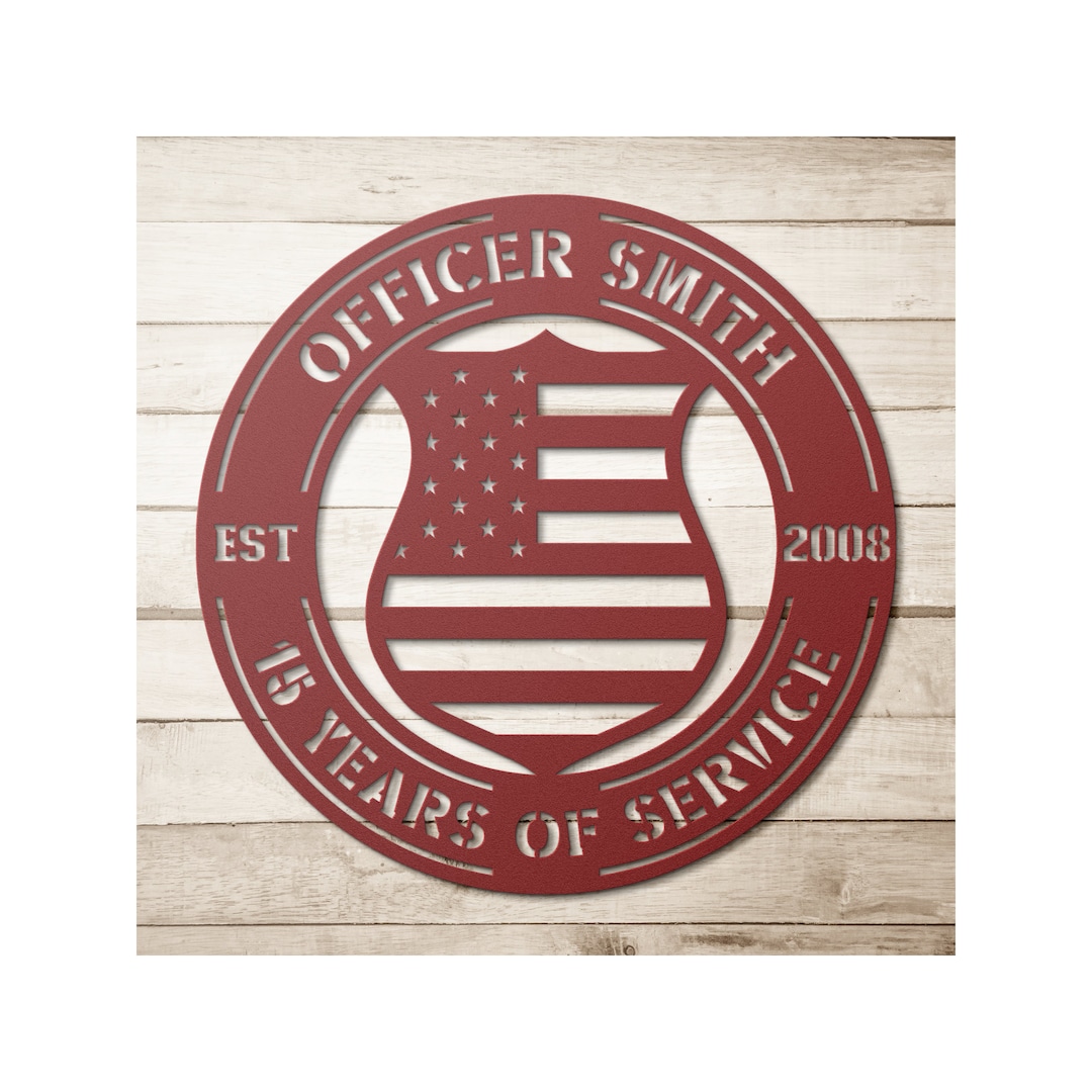 Custom Police Sign, Police Officer Gifts for Men, Gifts for Women ...