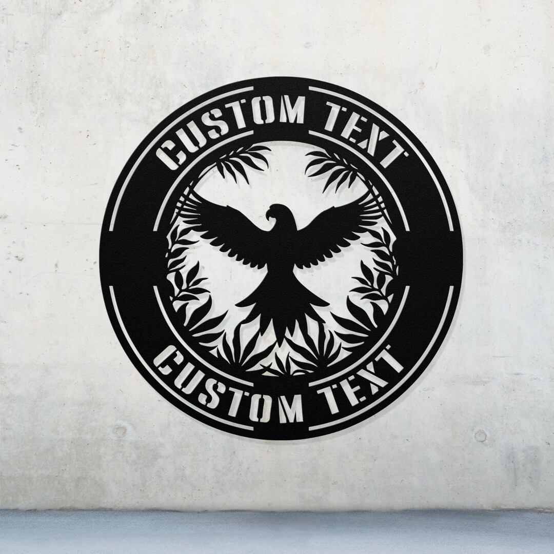 Custom Parrot Metal Circle Sign, Personalized Round Bird Wall Art ...