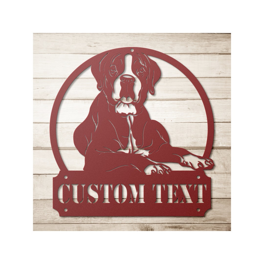 Custom Metal Boxer Dog Name Sign - Personalized Dogs Wall Art Decor - Etsy