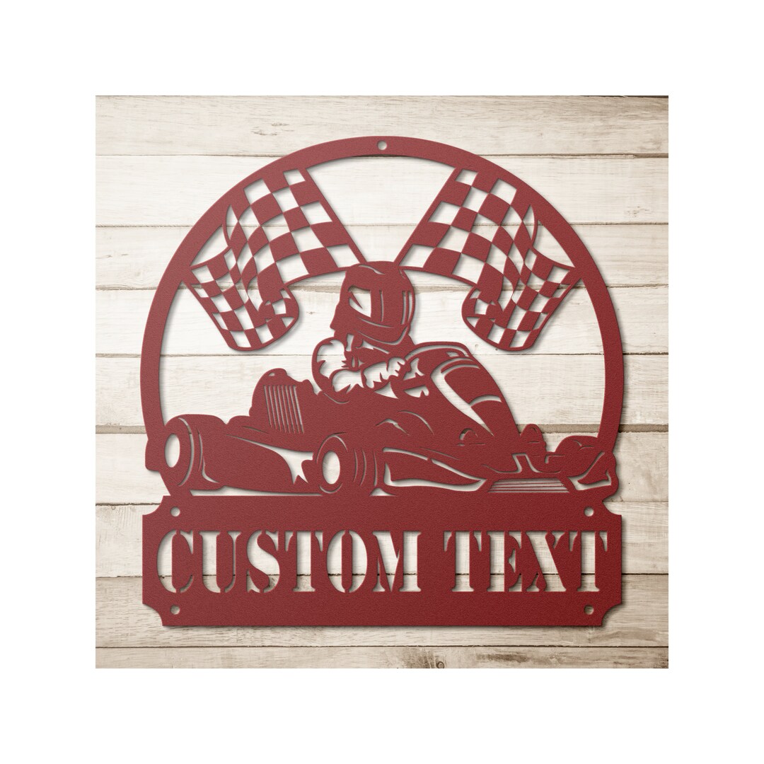 Custom Metal Go Kart Racing Sign - Go Kart Racing Gift - Etsy