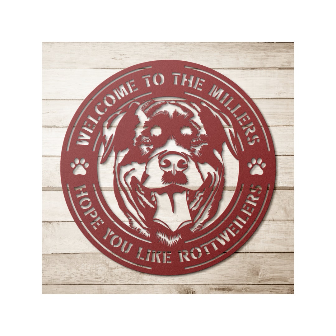 Custom Rottweiler Metal Art - Rottweiler Gifts for Women, Gifts for Men ...