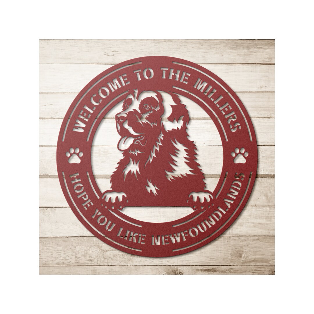 Custom Newfoundland Dog Sign - Newfoundland Gifts for Women, Gifts for ...
