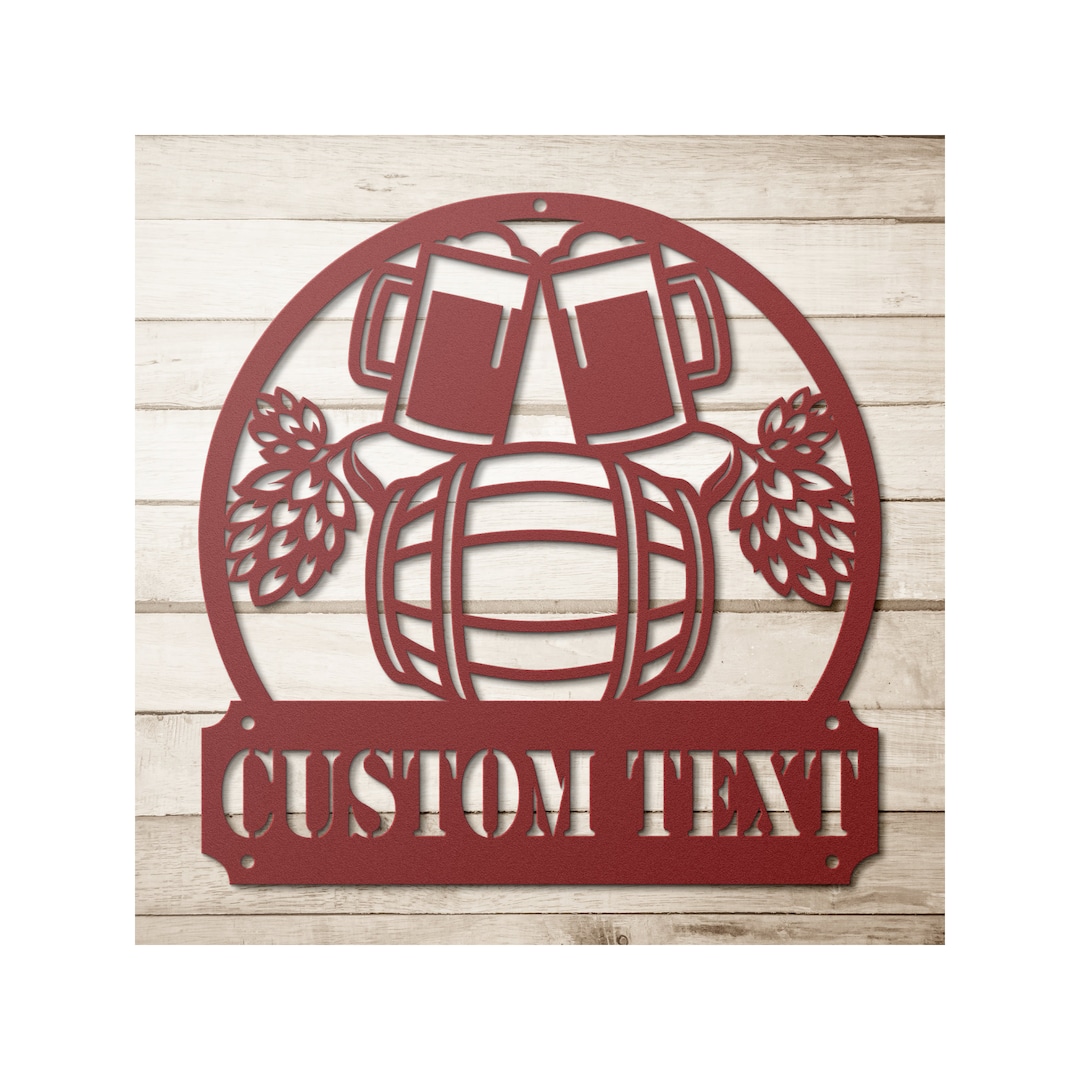 Custom Beer Sign - Personalized Beer Gifts for Men, Gift for Him, Gifts ...