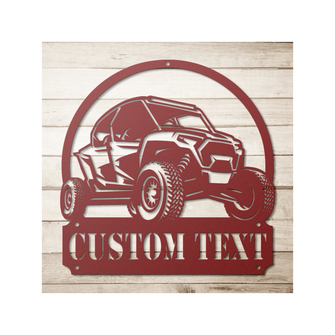 Custom Metal UTV Metal Sign - Personalized RZR Wall Art Decor - Etsy