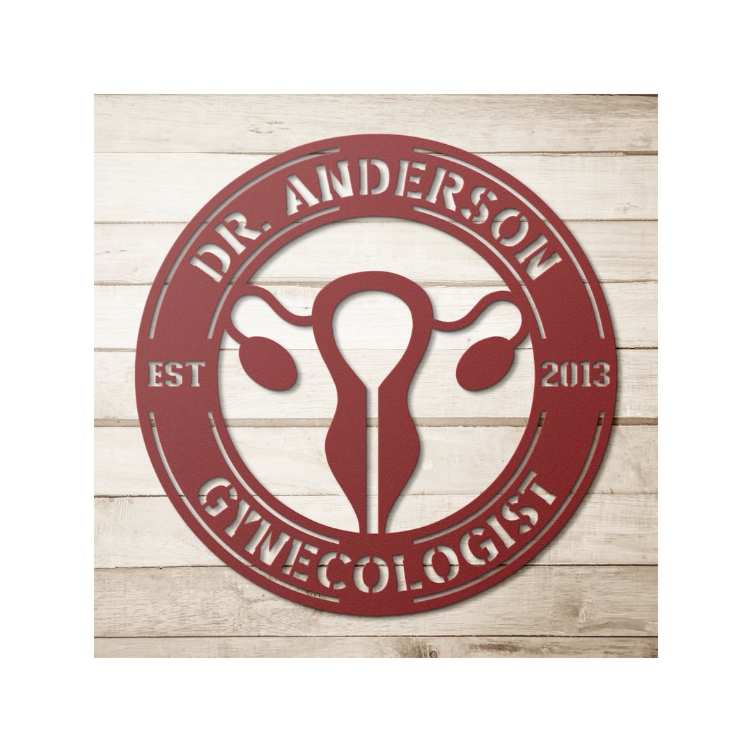 Custom Metal Gynecologist Logo Sign - Personalized Gynecology Wall Art ...