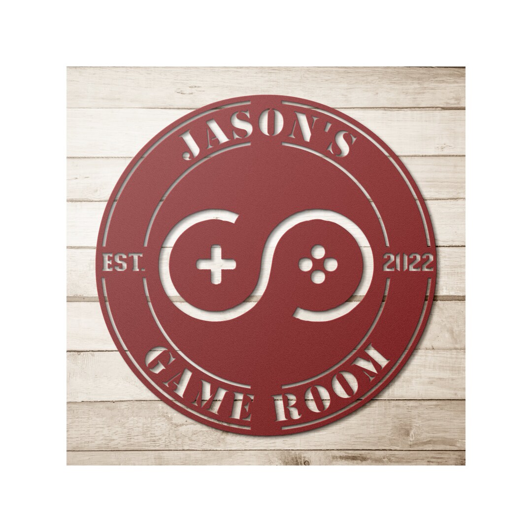 Custom Metal Gaming Sign: Personalized Video Game Room Decor - Etsy