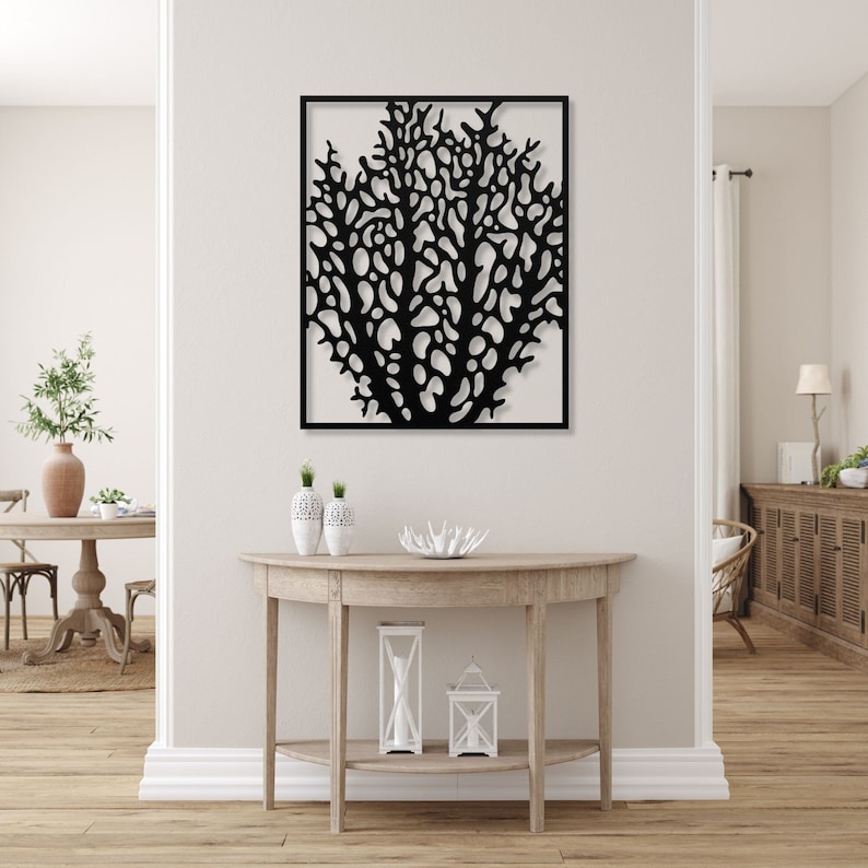Reef Metal Wall Art Coral Reef Decor Nautical Wall Decor for - Etsy