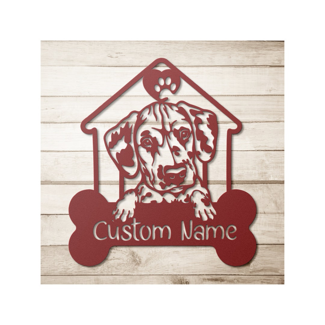 Custom Dalmatian Metal Sign: Personalized Dog Name Wall Art - Etsy