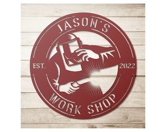 Customized Metal Welding Sign, Sign for Welder, Welder Sign ...