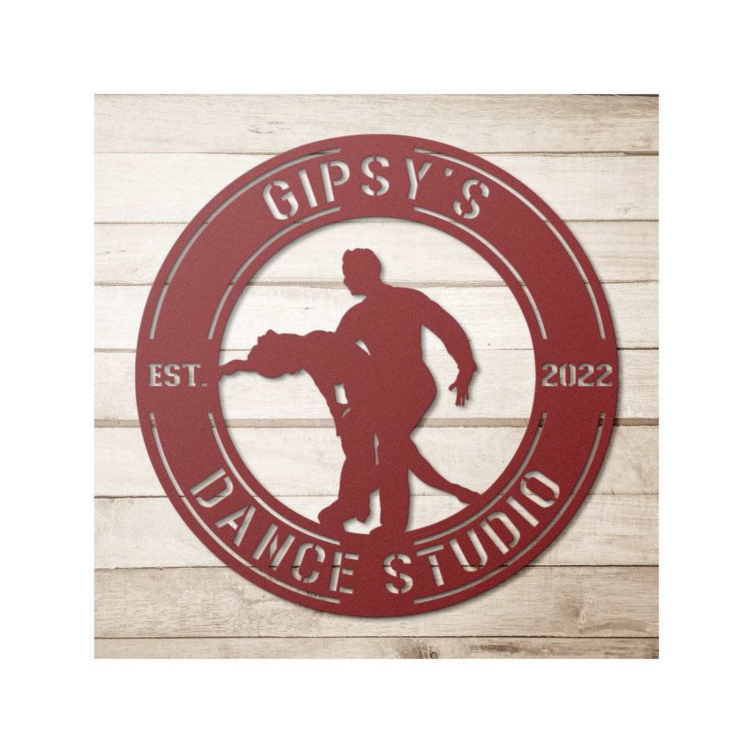 Personalized Dancer Metal Wall Art, Custom Dance Studio Sign, Dance ...