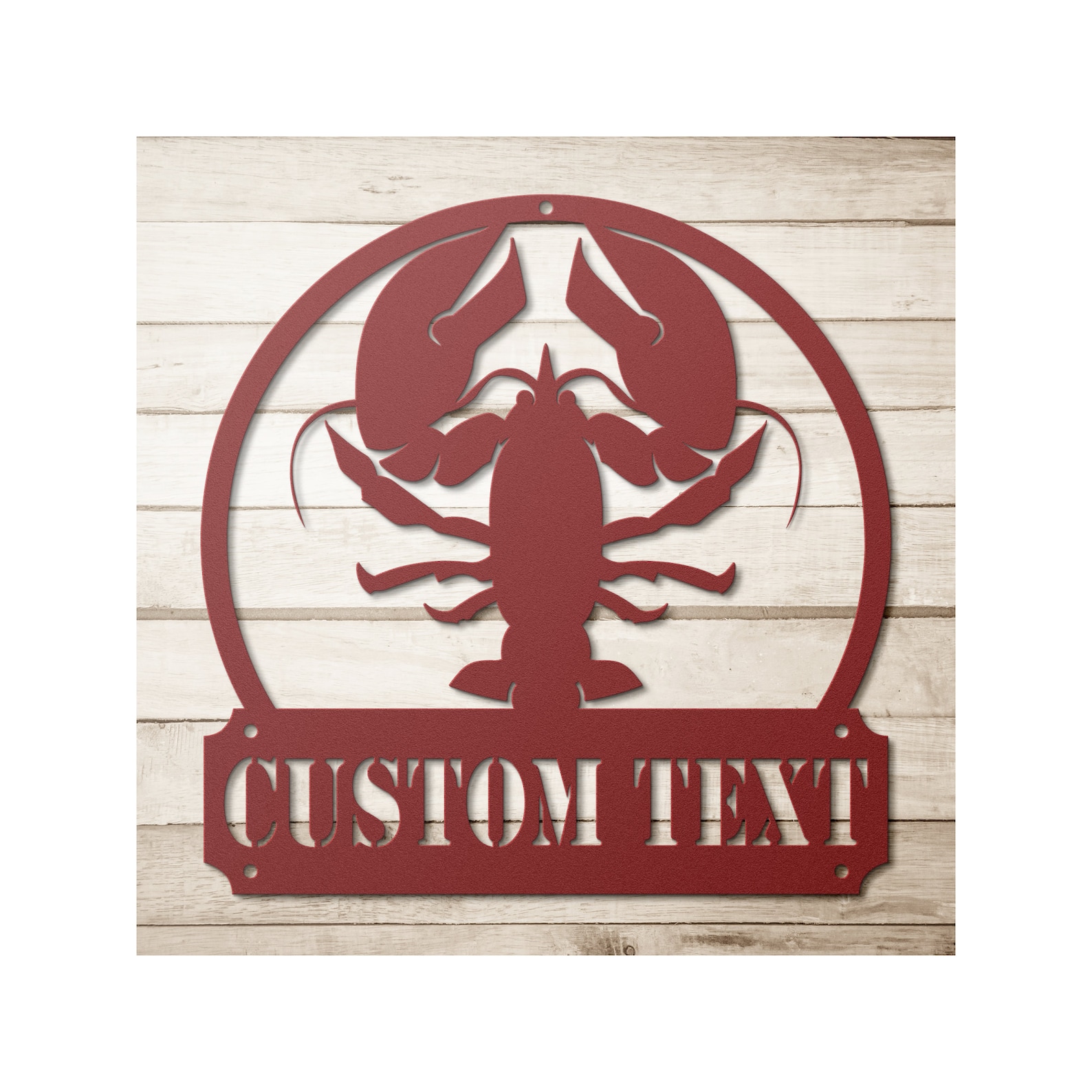 Custom Metal Lobster Sign Personalized Lobster Metal Wall - Etsy