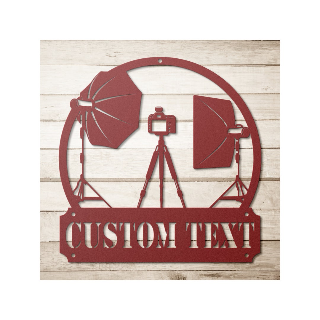 Custom Photography Studio Sign - Photographer Gifts for Men - Gift for ...