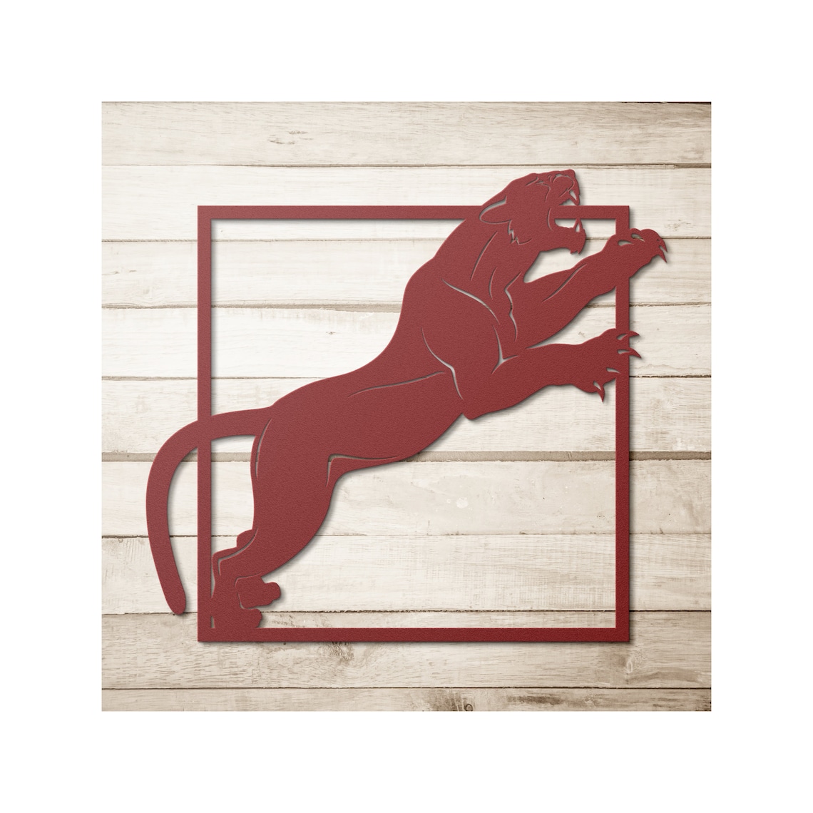 Panther Metal Wall Art: Powder Coated Steel, Home Decor - Etsy