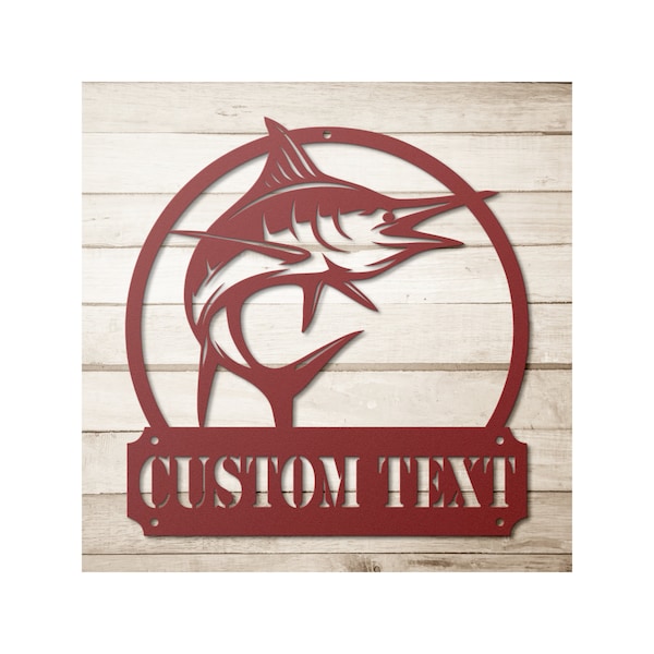 Marlin Metal Signs - Etsy