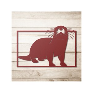 Metal Beaver Wall Art: Powder Coated Steel, Home Decor - Etsy