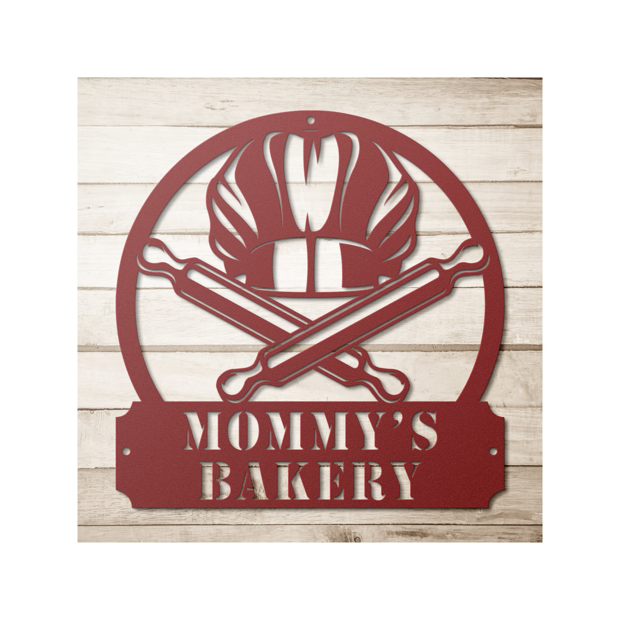 Custom Decorative Metal Bakery Sign Personalized Gift for Mom's Bakery ...