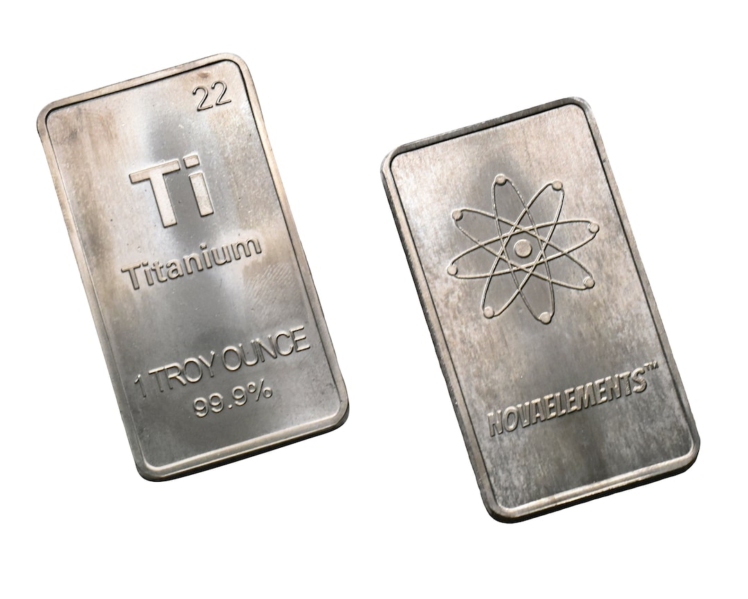 Titanium Ingot, Periodic Table of the Elements, Metallic Titanium Ingot ...