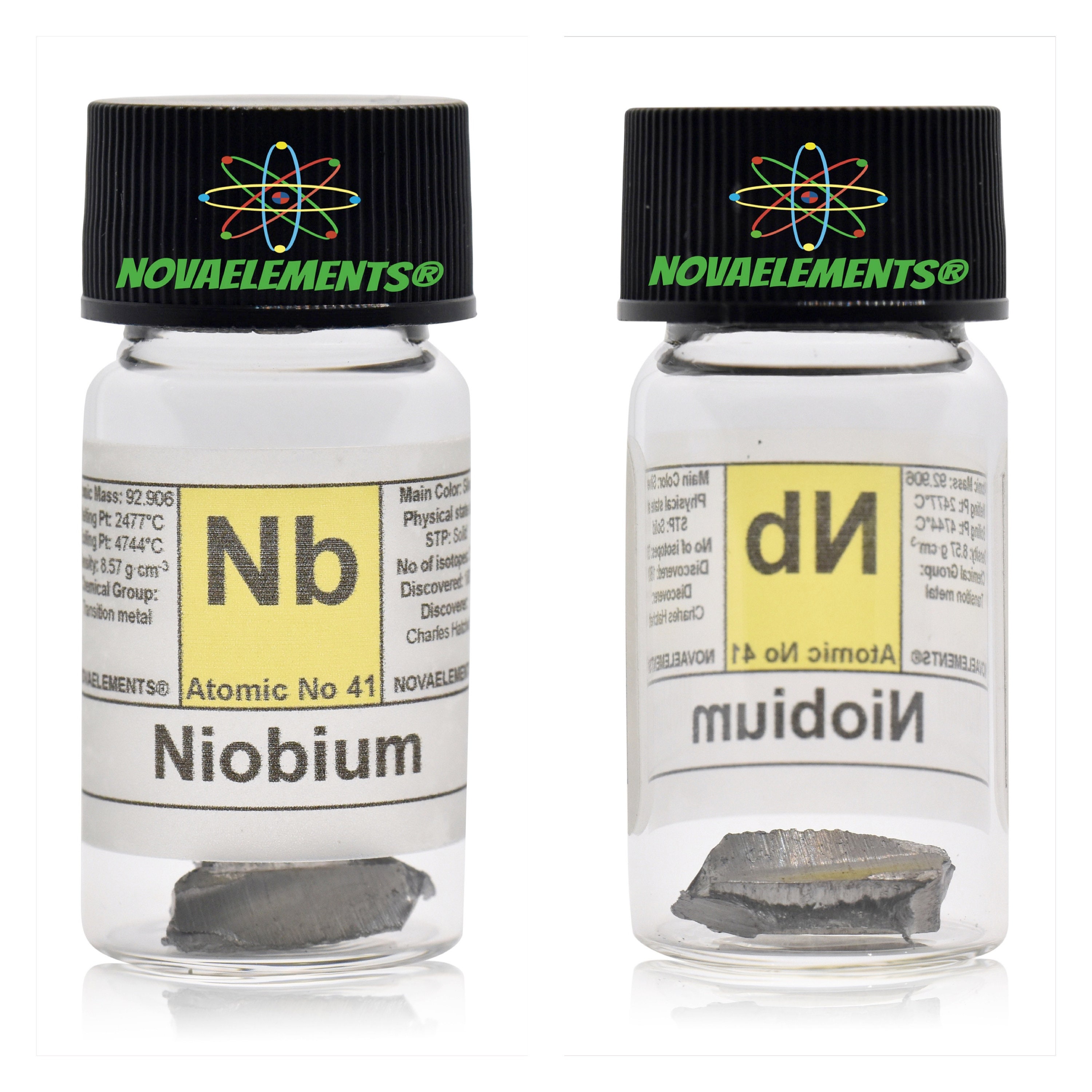 Niobium Metal Element 41, Periodic Table of the Elements, Niobium Shiny ...