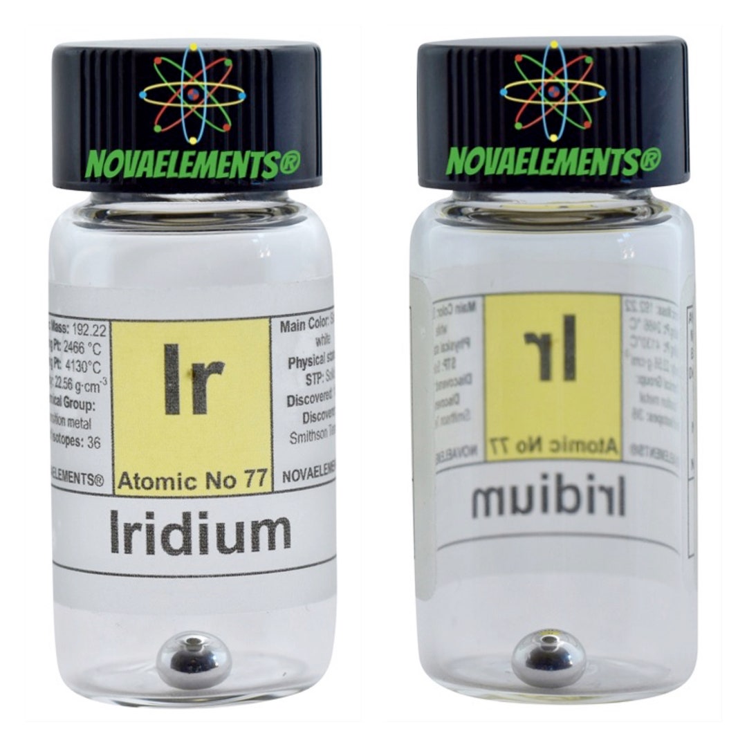 Iridium Metal Element 77, Periodic Table of the Elements, Iridium ...