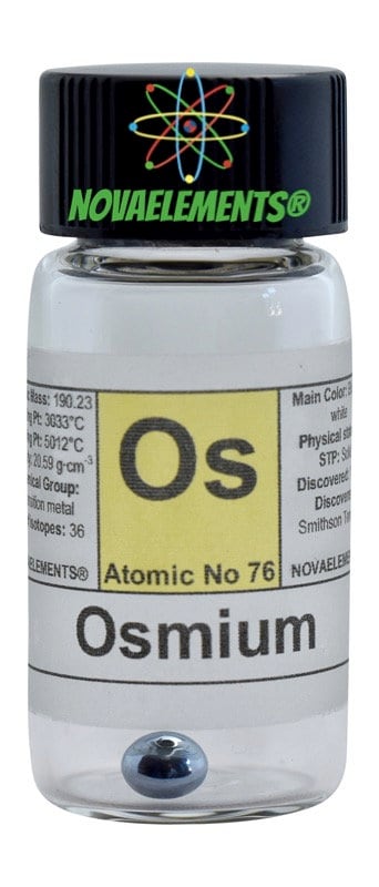 Osmium Metal Element 76, Periodic Table of the Elements, Osmium Shiny ...
