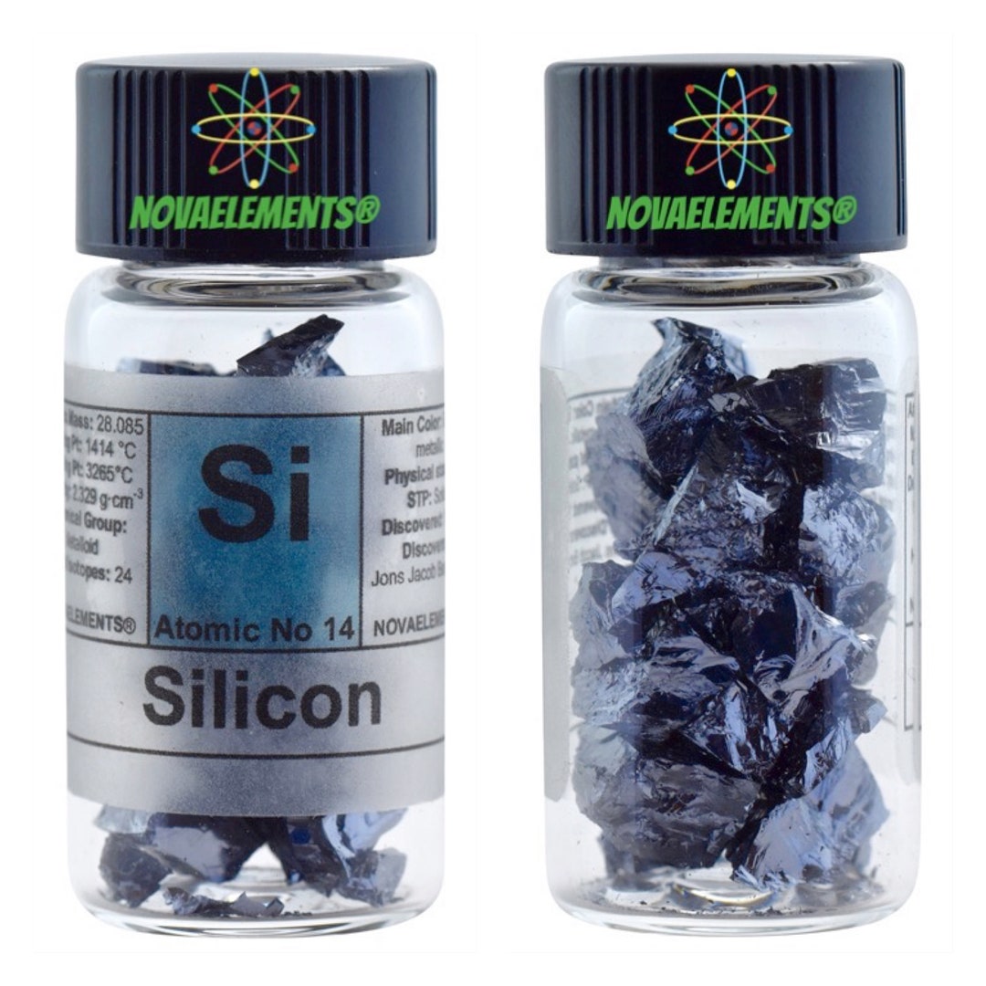 Silicon Metal Element 14, Periodic Table of Elements, Silicon Metal ...