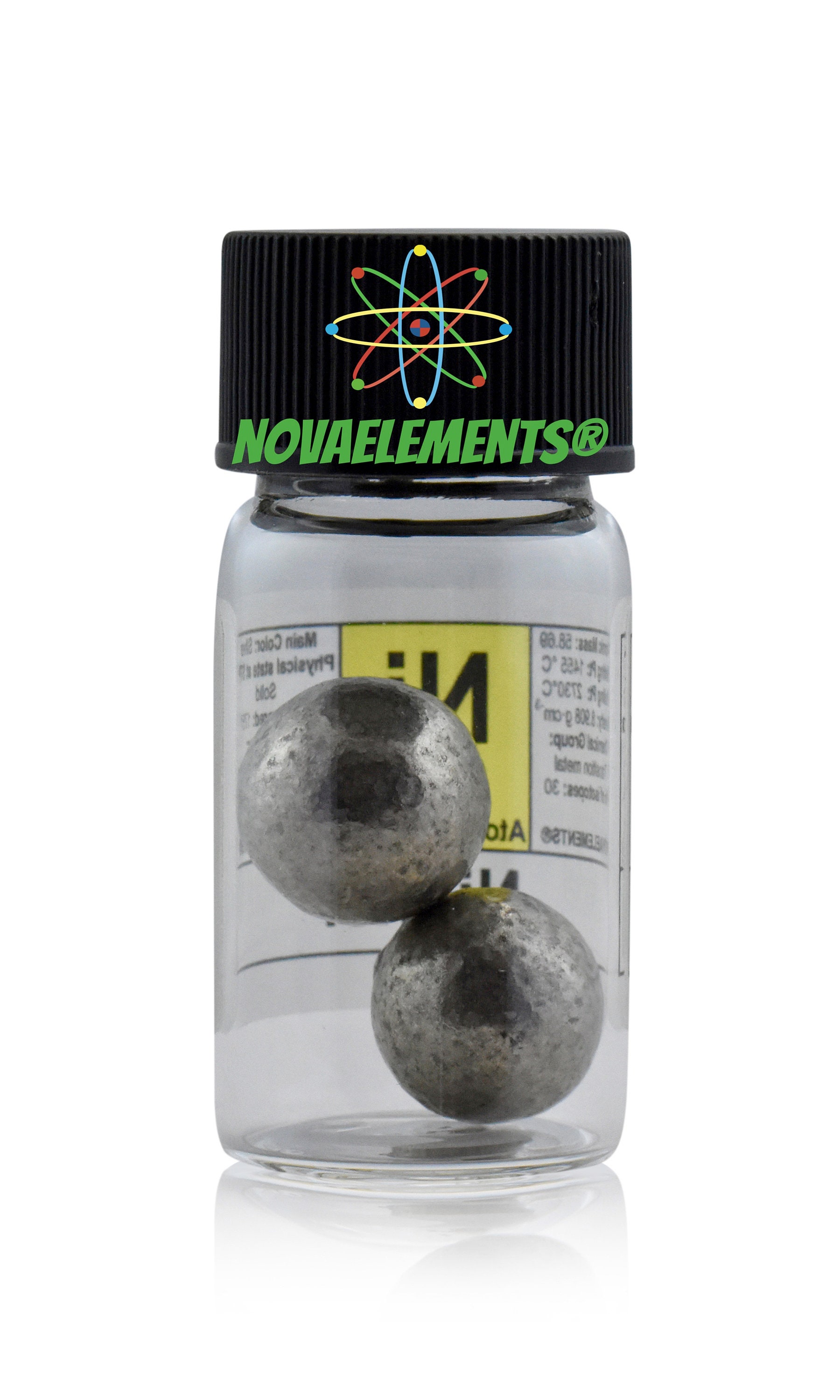Metallic Nickel Element 28, Periodic Table of the Elements, Shiny ...