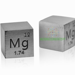 Magnesium Cube Density 10x10x10mm, Periodic Table of the Elements ...