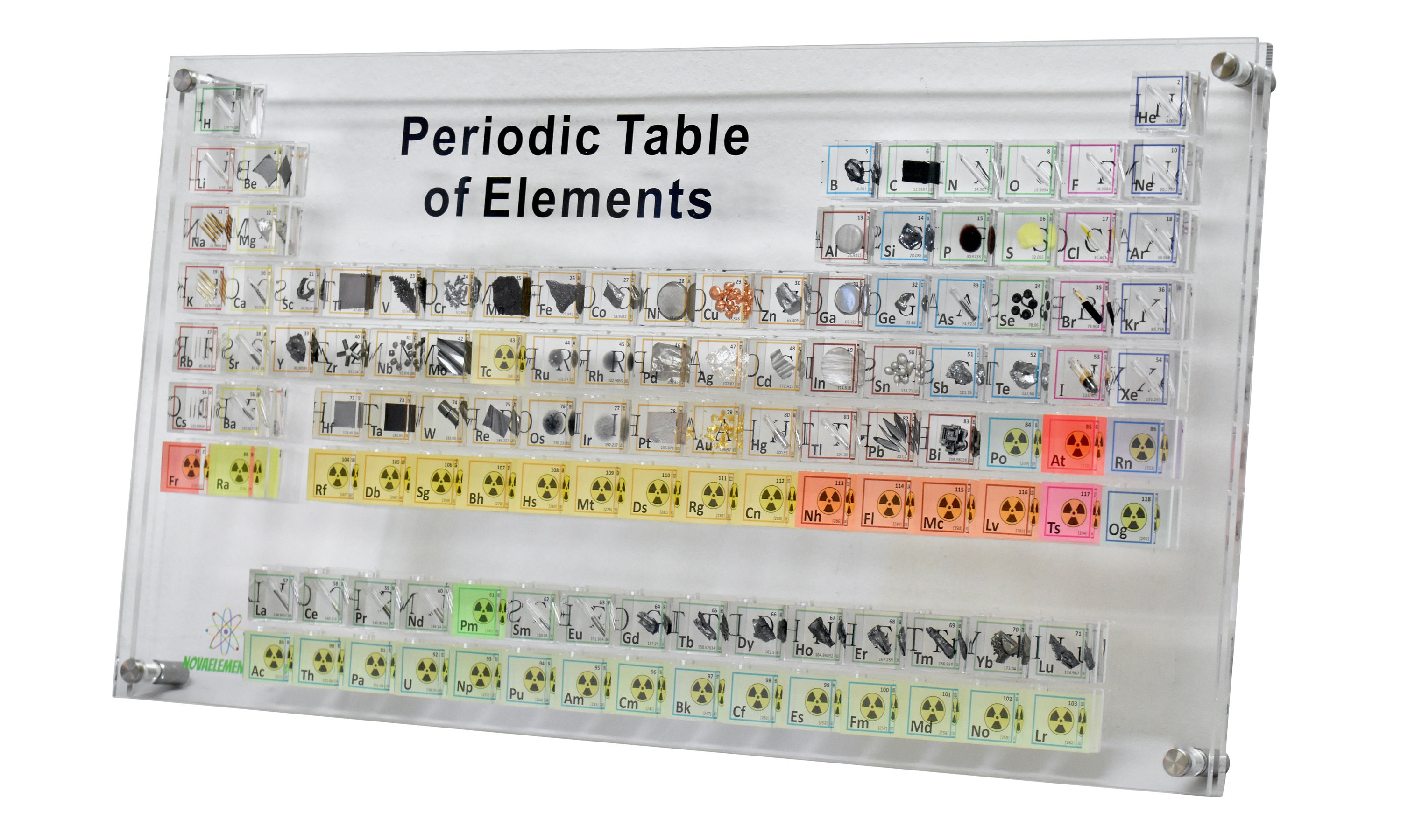 Periodic Table of the Elements, Acrylic Box, for All 1 Inch 25.4 Mm ...