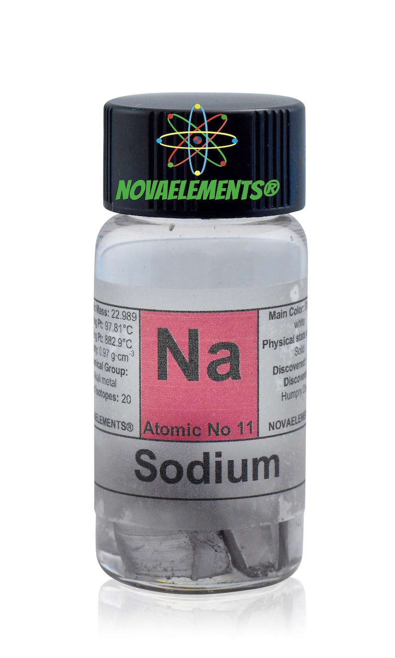 Sodium Metal Element 11, Periodic Table of the Elements, Sodium Metal ...