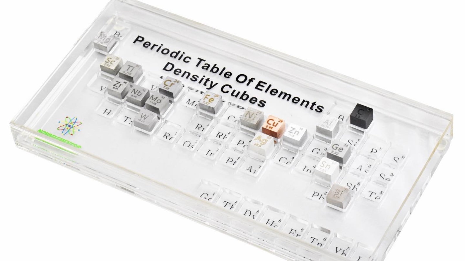 Periodic Table of the Elements Density Cubes, Table With Slide-cover ...