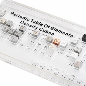 Periodic Table of the Elements Density Cubes, Table With Slide-cover ...