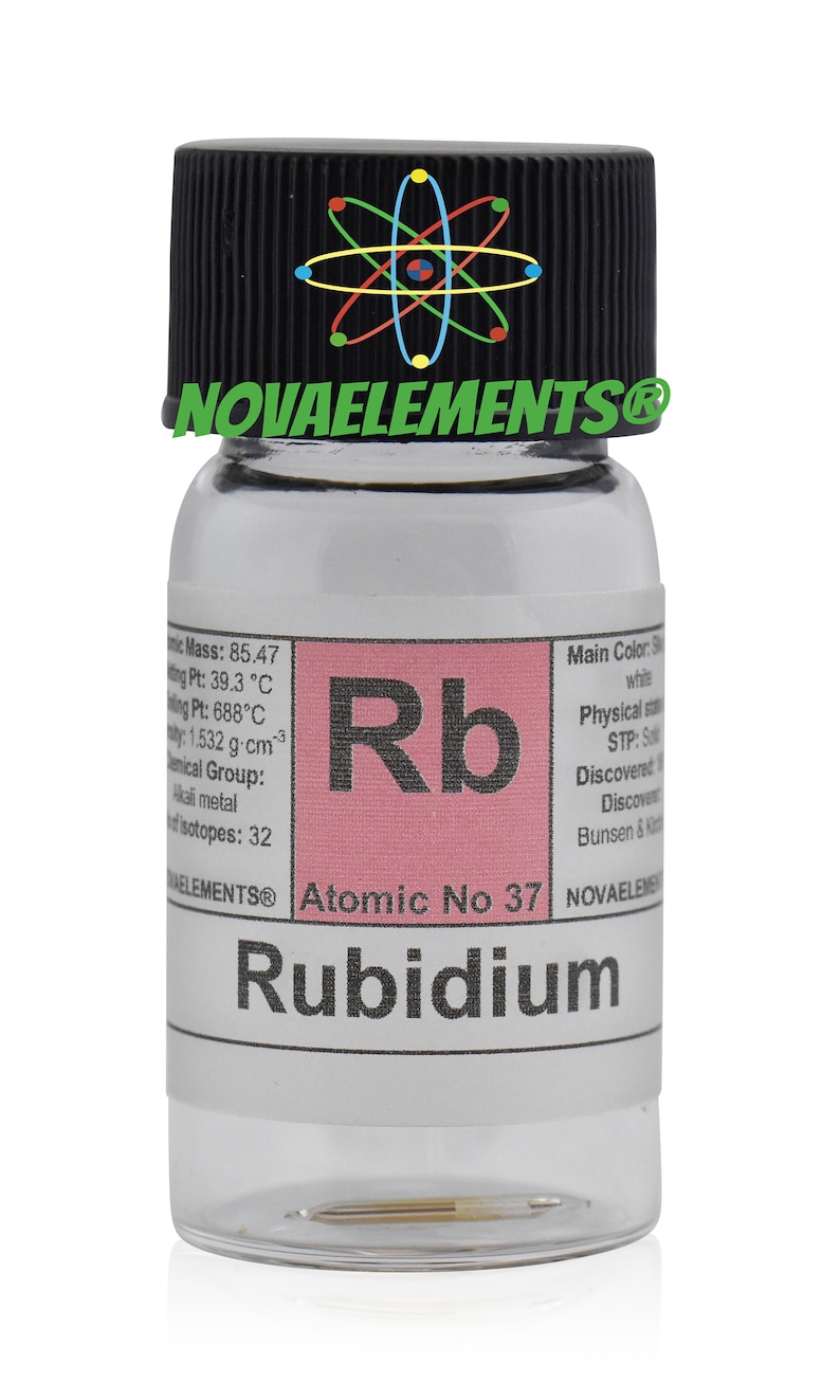 Rubidium Metal Element 37 Periodic Table of Elements - Etsy