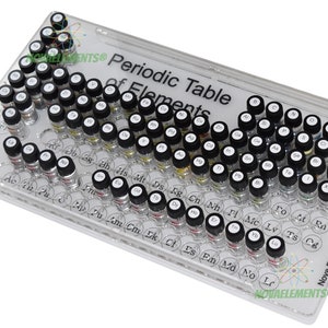 Portable Periodic Table of Elements With Real Elements, Set of 82 ...