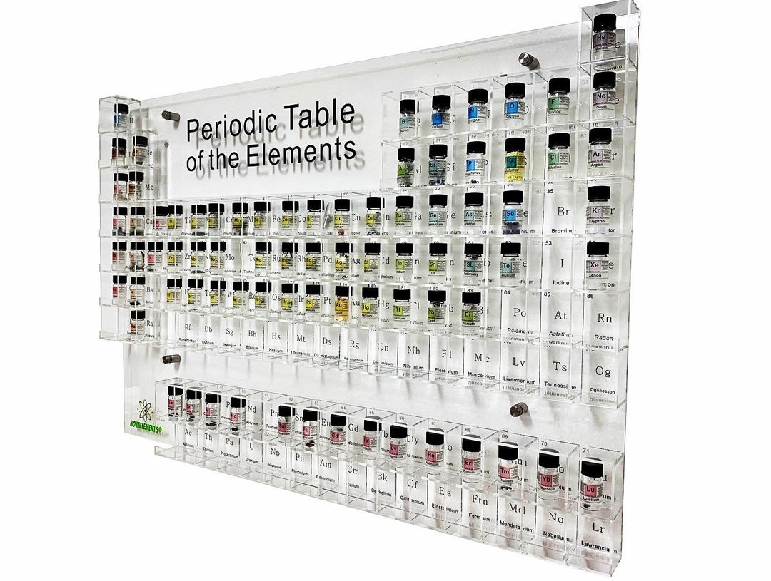 Large Periodic Table of the Elements, Set of 82 Elements Including a ...