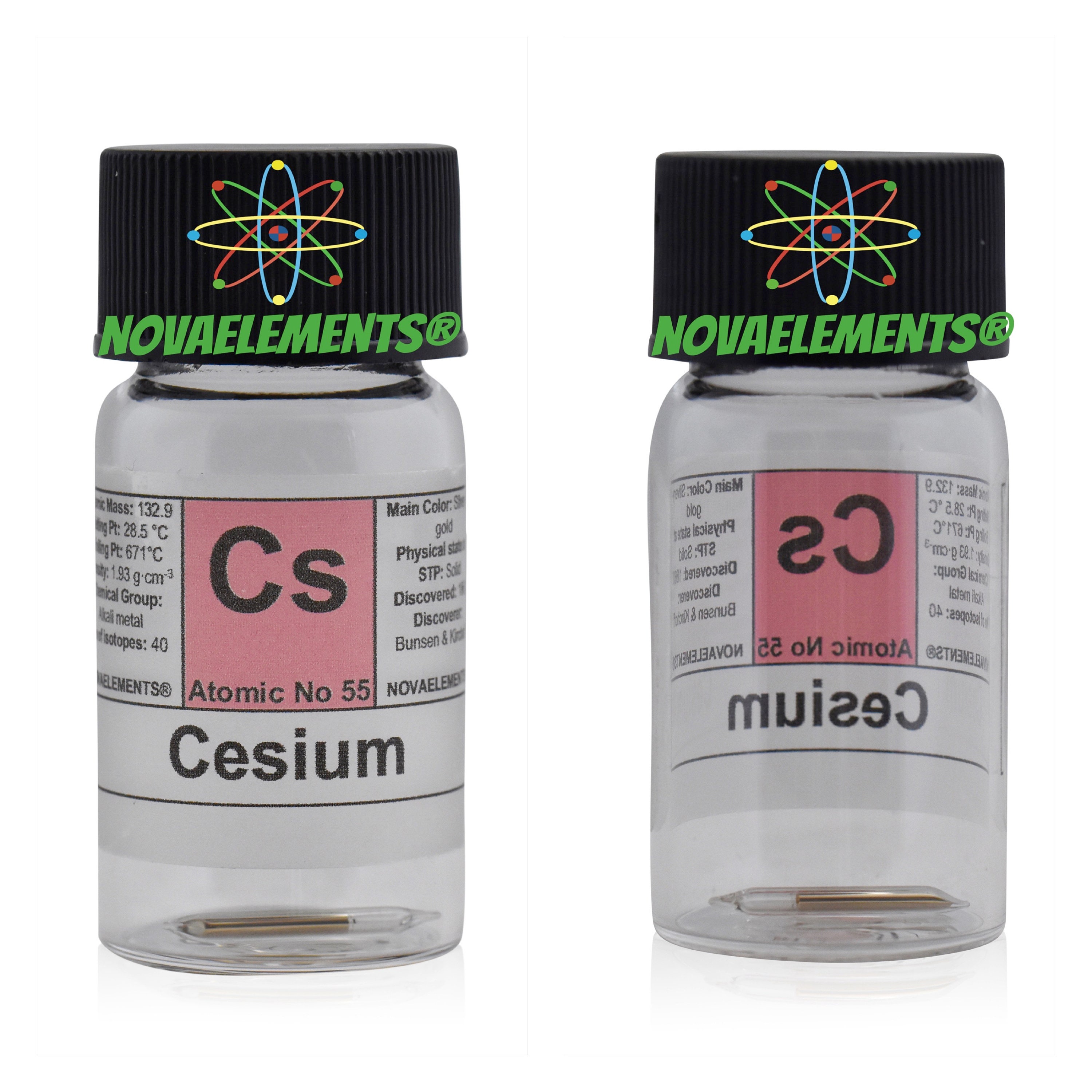 Cesium Metal Element 55, Periodic Table of Elements, Cesium Metal ...