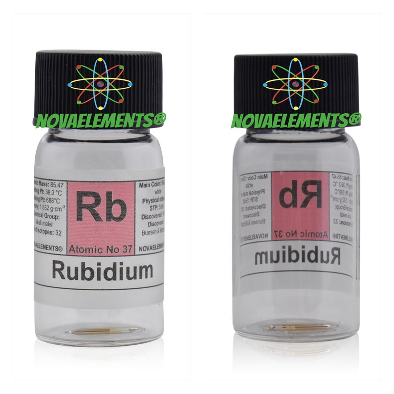 Rubidium Metal Element 37, Periodic Table of Elements, Rubidium Metal ...