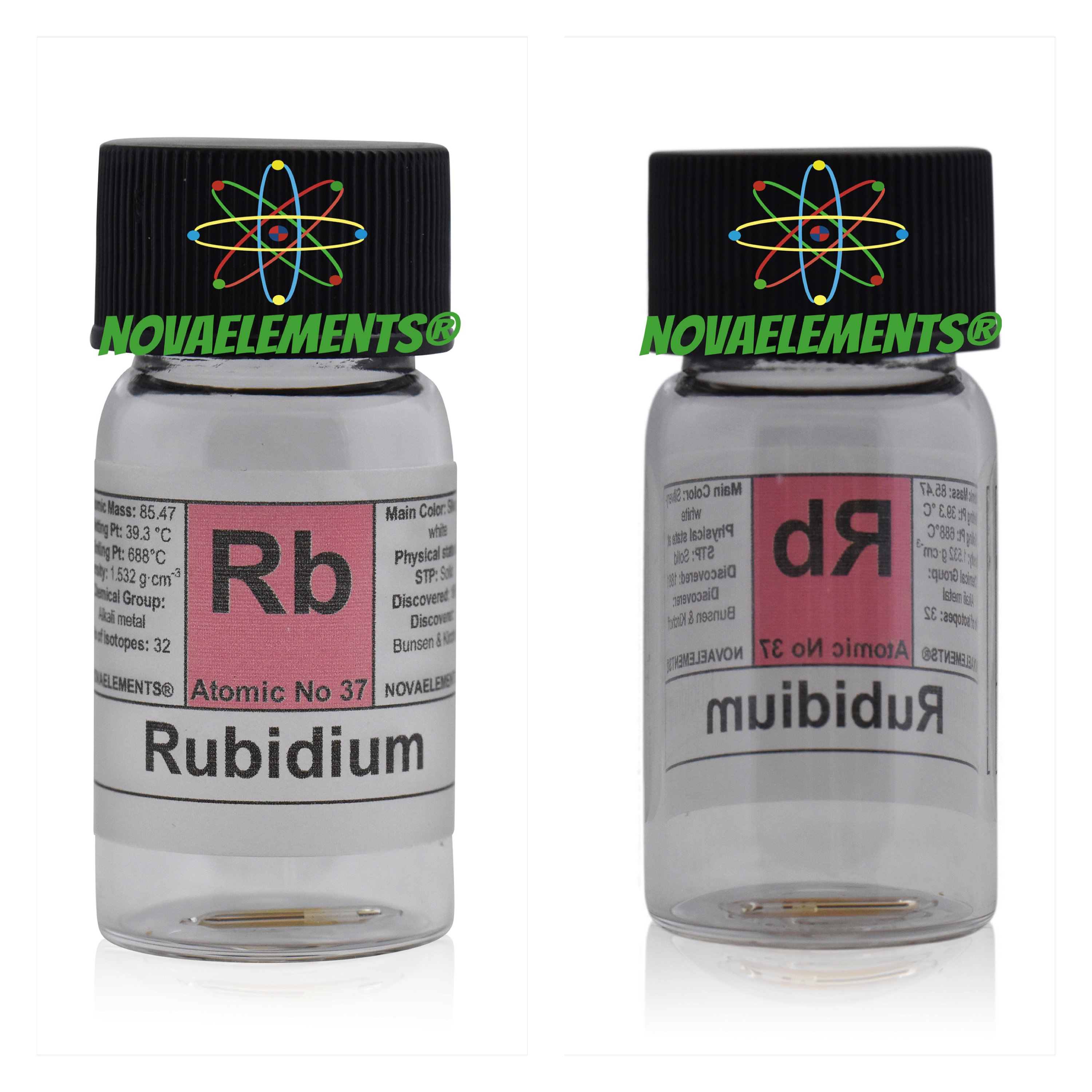 Rubidium Metal Element 37, Periodic Table of the Elements, Rubidium ...