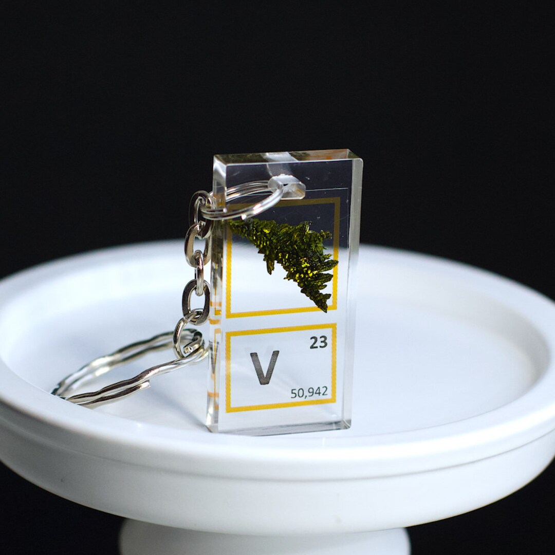 Vanadium Crystals Sample for Collection, Vanadium Keychain, Periodic ...