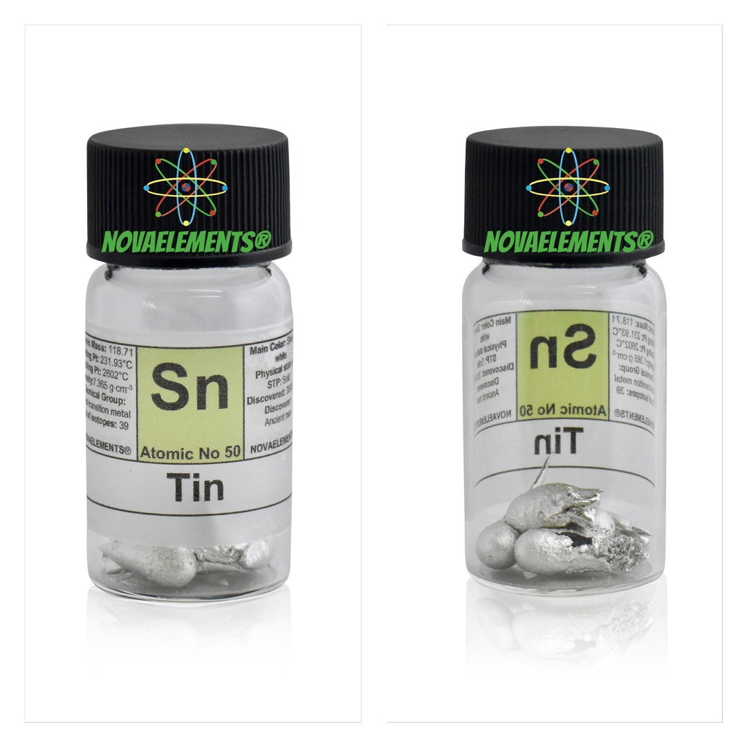 Tin Metallic Element50, Periodic Table of the Elements, Tin Metal, Tin ...