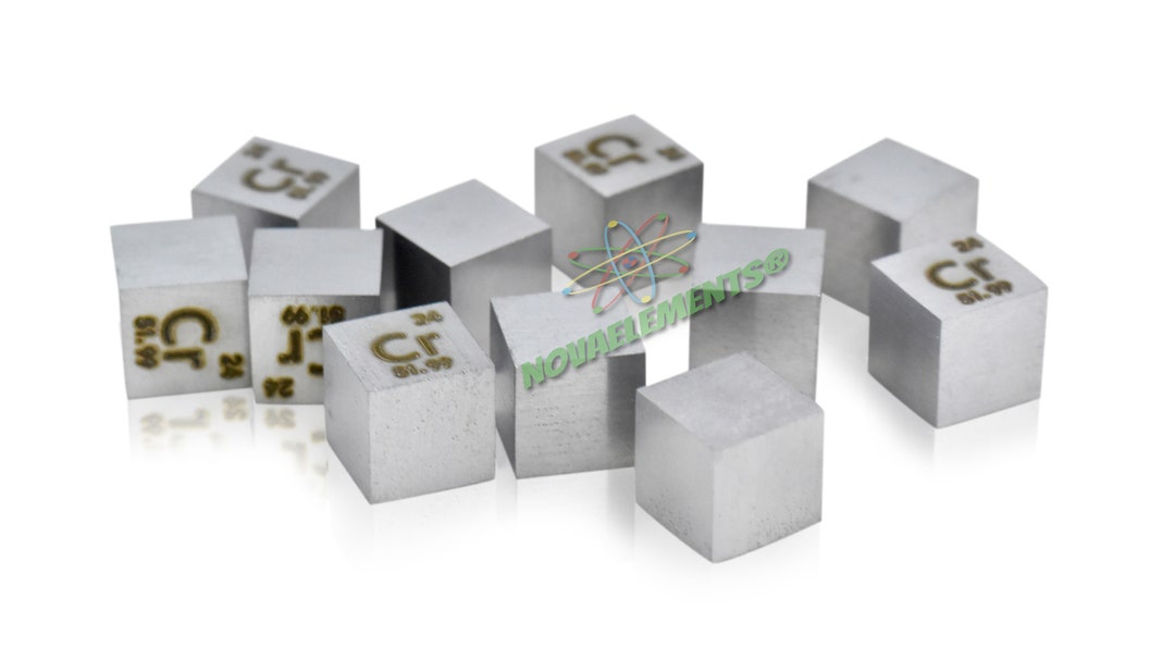 Chromium Cube Density 10x10x10mm, Periodic Table of Elements, Chromium ...