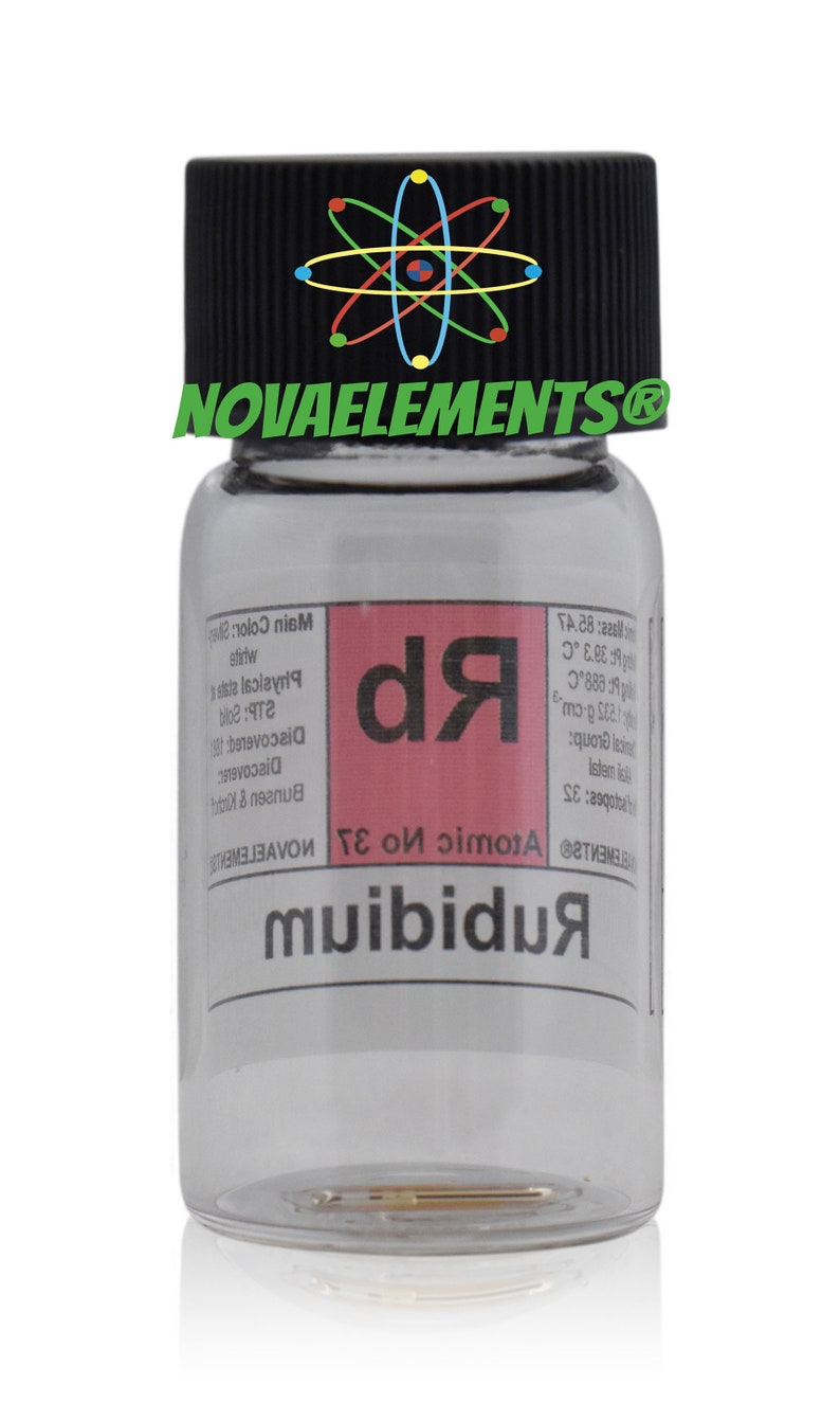 Rubidium Metal Element 37, Periodic Table of Elements, Rubidium Metal ...