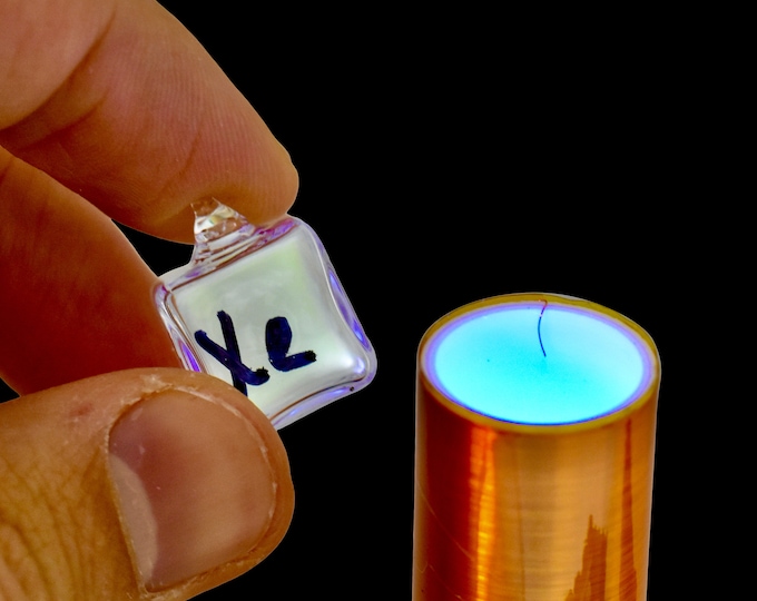 Pure Xenon Gas Ampoule Element Sample Low Pressure in Labeled Glass ...