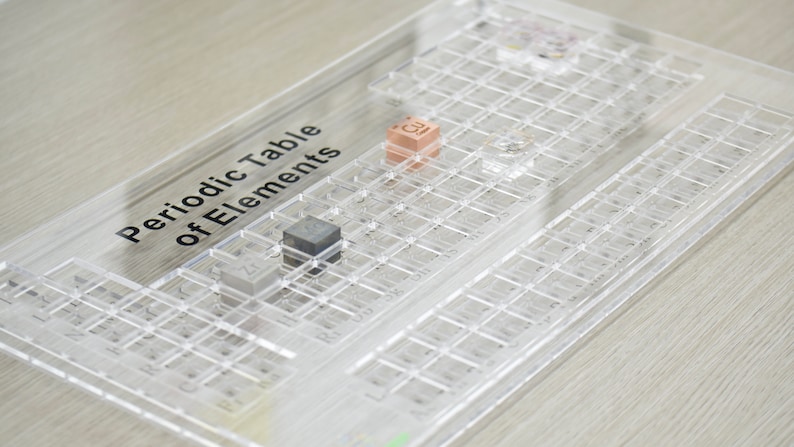 Periodic Table of the Elements, Acrylic Box, for All 1 Inch (25.4 Mm ...