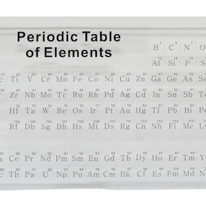 Periodic Table of the Elements, Acrylic Box, for All 1 Inch (25.4 Mm ...