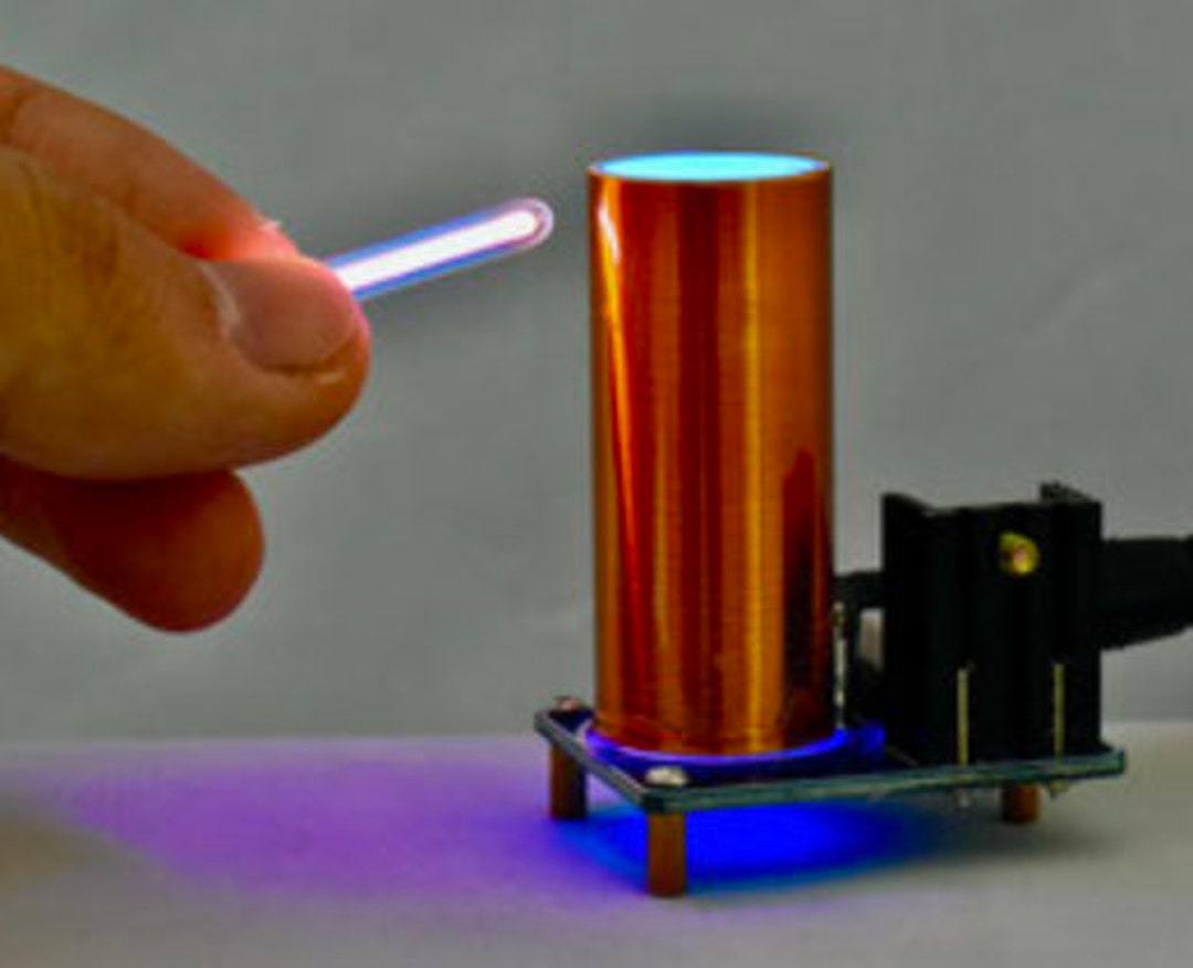 Gas Tester, Mini Tesla Coil for Helium, Neon, Argon, Krypton, Xenon ...